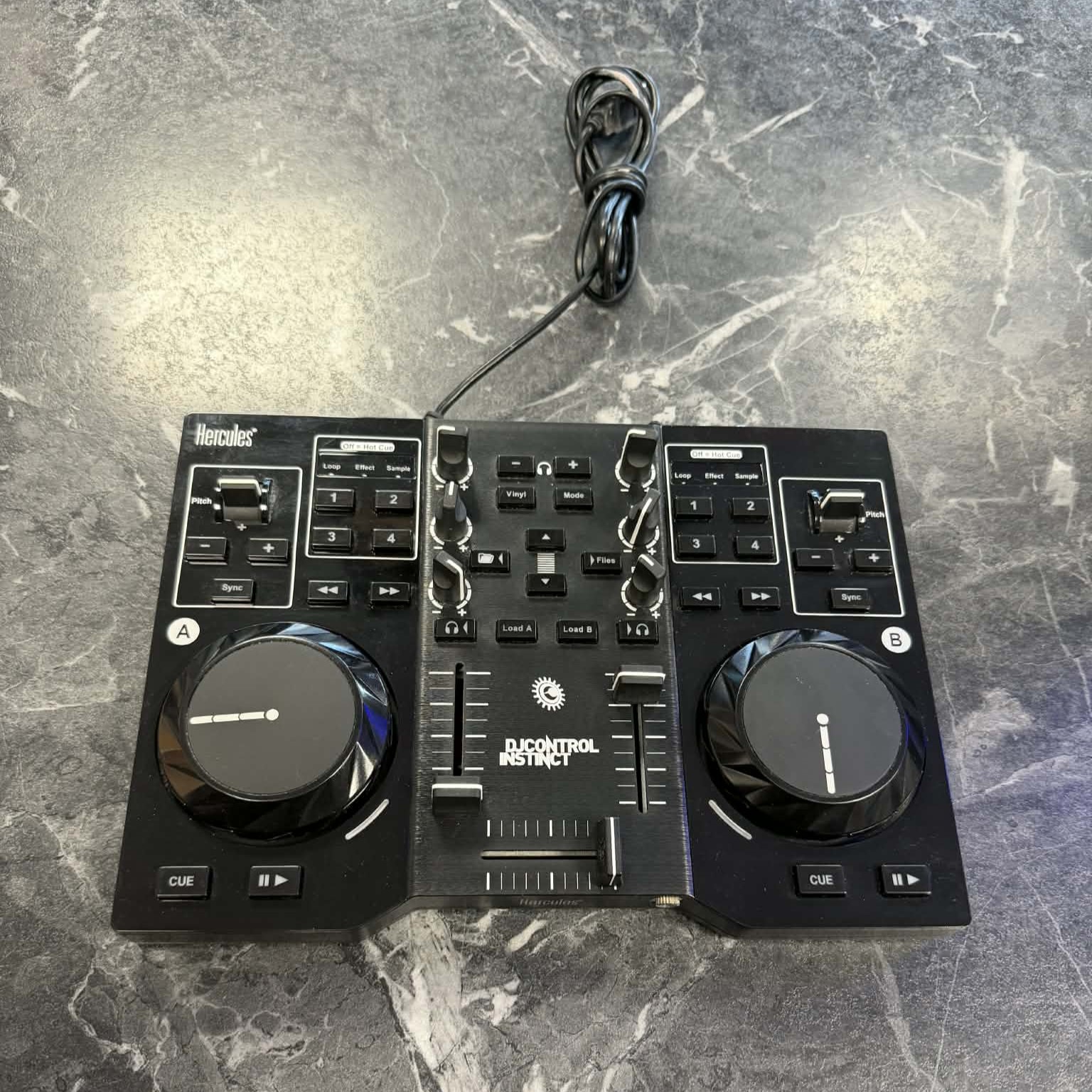 Pre-owned Hercules DJ Control Instinct Controller Double Decks Mixer ...